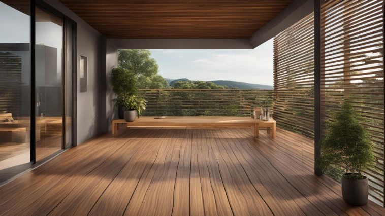 Terrassengestaltung mit Holz und Stein kombinieren