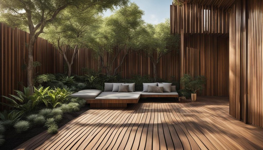Terrassen Gelander Holz Modern